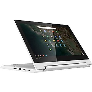 Lenovo 2020 2-in-1 11.6" Convertible Chromebook Touchscreen Laptop Computer/Quad-Core MediaTek MT8173C (4C/ 2X A72 + 2X A53)/ 4GB Memory/ 64GB eMMC/ 802.11ac WiFi/Bluetooth/Type-C/White/Chrome OS