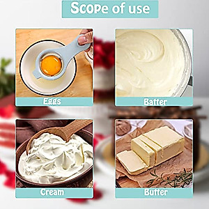 Semi-automatic Whisk, Stainless Steel Egg Beater, Hand Push Rotary Whisks Mixer Stirrer for Making Cream, Whisking, Beating and Stirring (Silver)