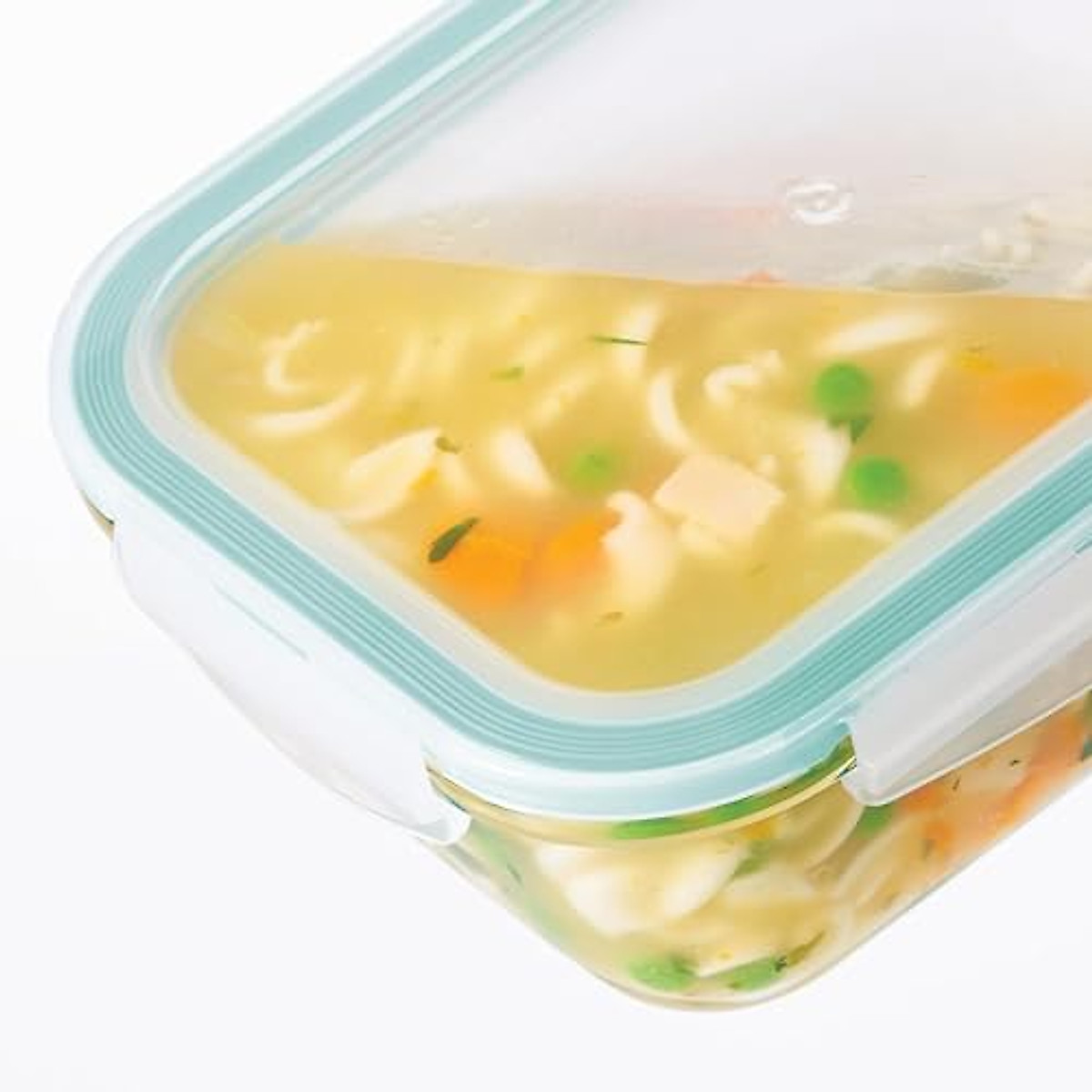 LOCK & LOCK Purely Better Glass Food Storage Container with Lid, 2.11-cup, Clear