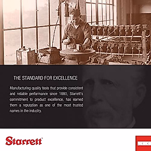 Starrett Steel Combination Square with Square Head - 6" Blade Length, Cast Iron Heads, Hardened Steel, Reversible Lock Bolt, Scriber, Spirit Level - 4R Graduation - 11H-6-4R