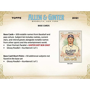 Topps 2021 Allen & Ginter Baseball Value Box