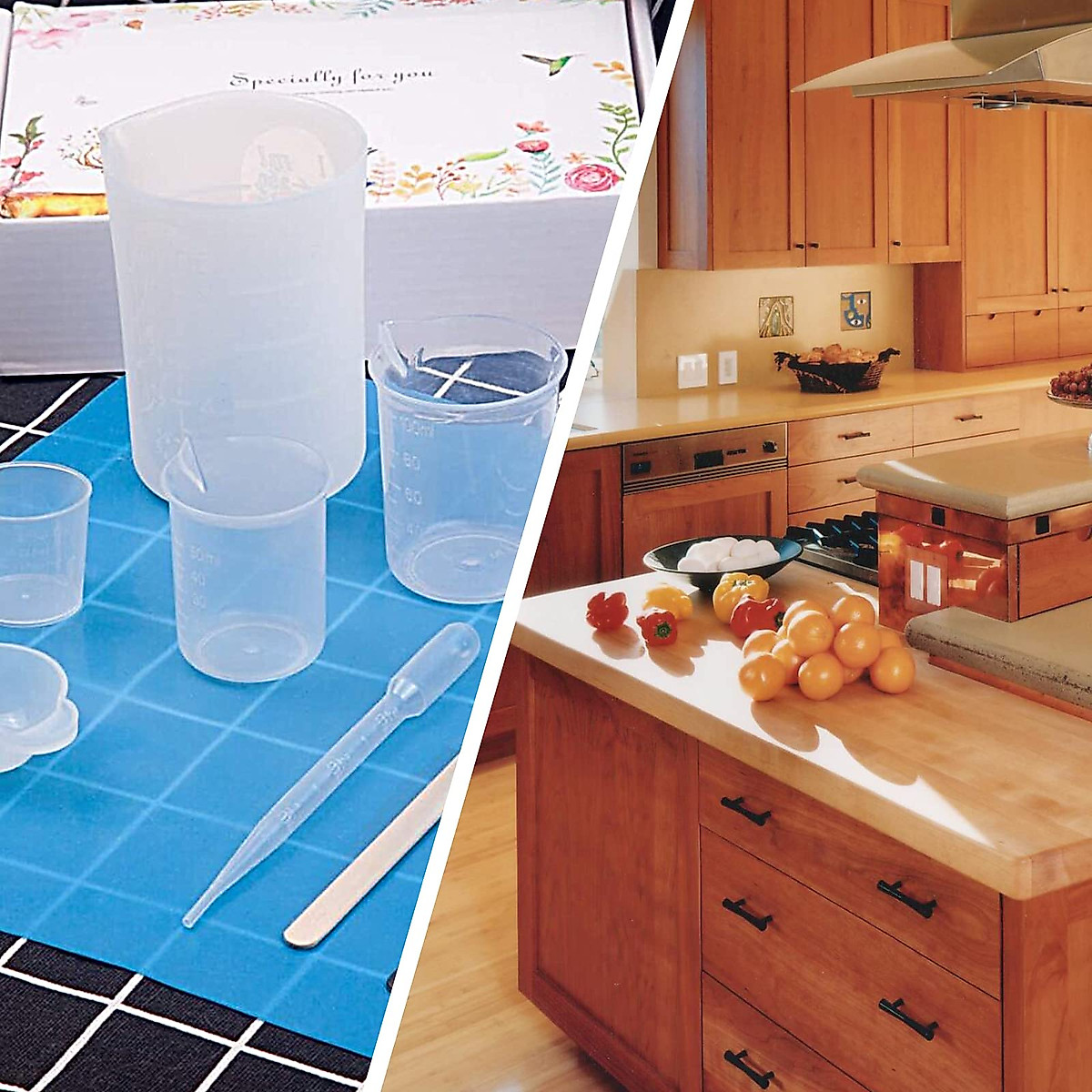 Waziaqoc 100ml/3.4oz Plastic Graduated Beaker (3 Pack), Transparent PP Measuring Cup Mixing Cup for Kitchen Lab