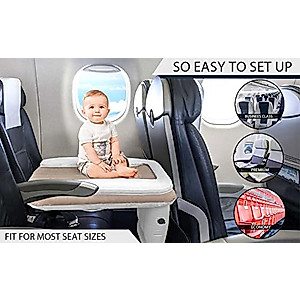 GTDSAOZG Airplane Bed for Toddler,Inflatable Airplane Bed for Kids, Flyaway Kids Bed Airplane,Inflatable Toddler Travel Bed,Fits Most Airplane Economy Seats, Hand Pump and Carry Bag Included