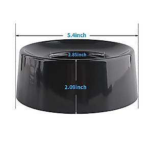 LMEI Replacement Parts 6-cups Glass jar with SPB-7CH-LR Black Collar and blade,Compatible with Cuisinart Blenders