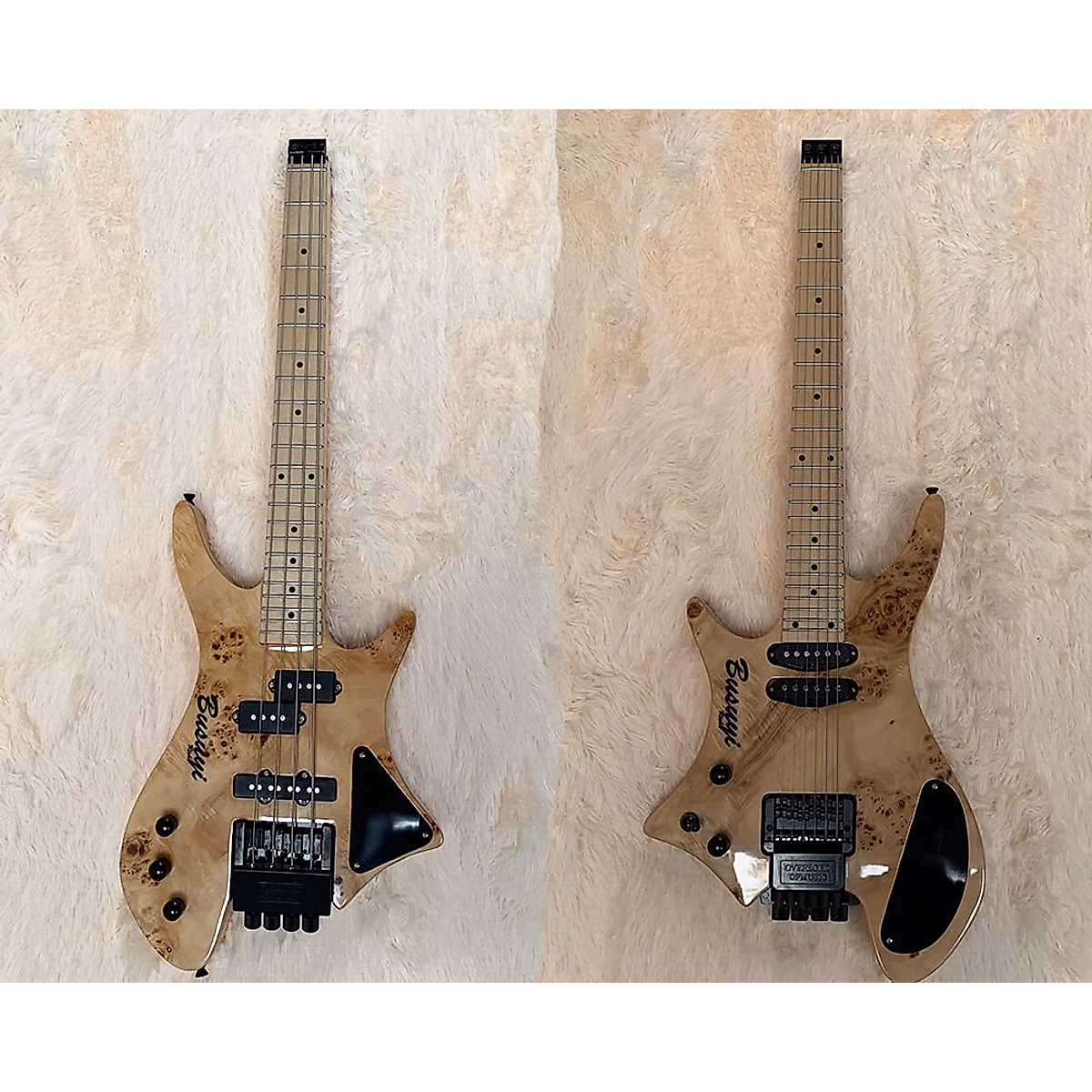 4 String Bass/ 6 String Lead Headless Tremolo Busuyi Guitar Lefty