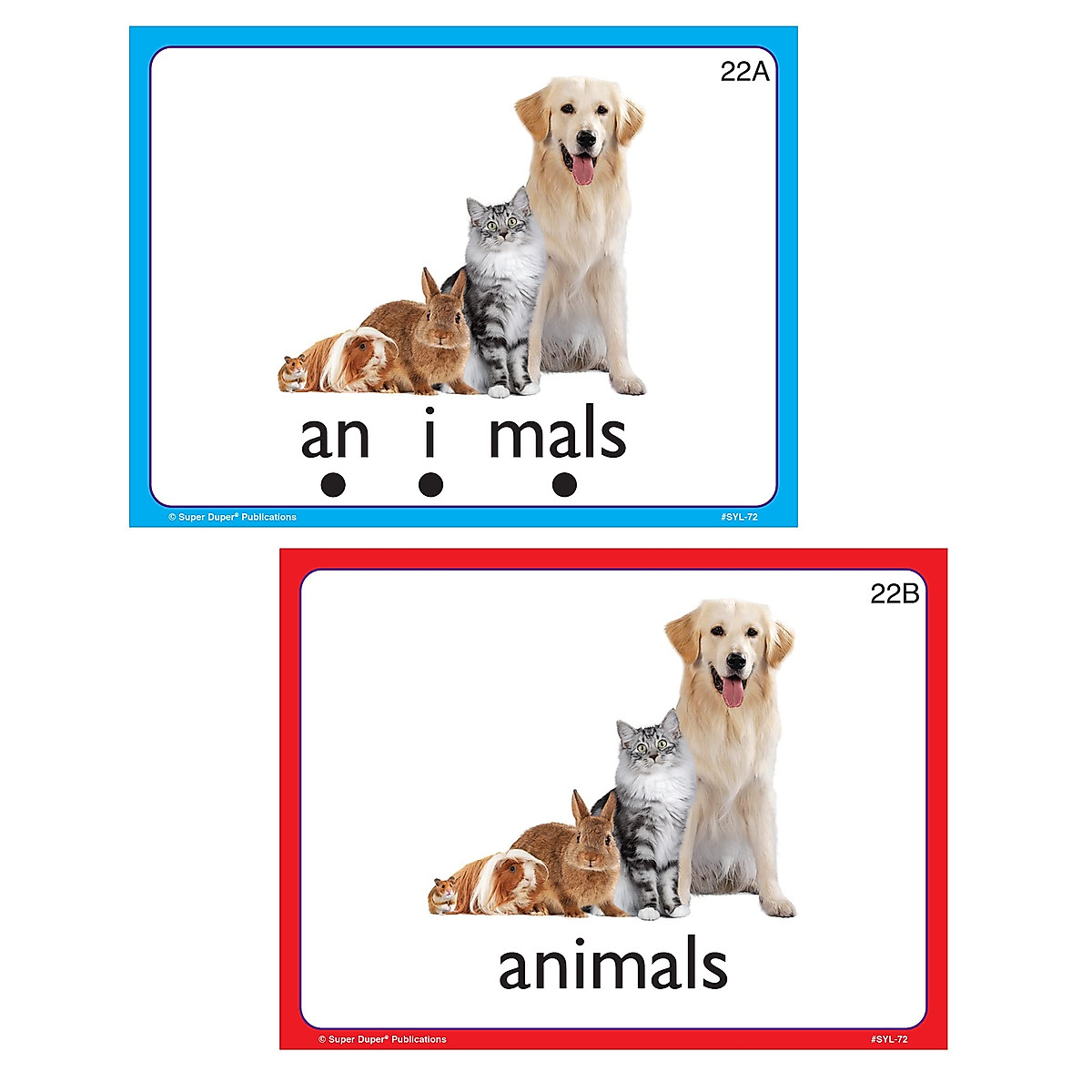 Super Duper Publications | Syllable Practice Fun Deck Flash Cards | Educational Learning Resource for Children