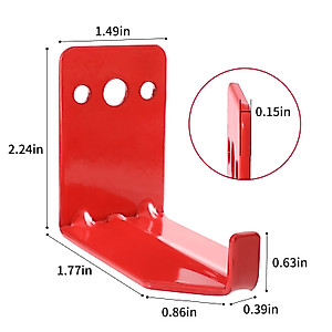 Huazu Fire Extinguisher Mount - 4 Pack Wall Hooks for 5 to 40 Lb Extinguishers, Universal Bracket with Expansion Screws
