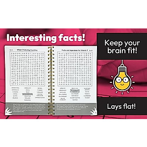 Smithsonian Word Search Gardens & Plants - Beautiful Botanicals Spiral-Bound Puzzle Multi-Level Word Search Book for Adults Including More Than 200 Puzzles (Brain Busters)