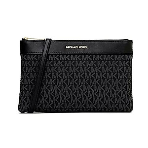 Michael Kors Charlotte Large 3-in-1 Tote Crossbody Handbag Leather (Black)