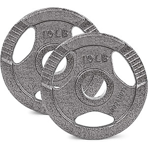 LIONSCOOL 2-Inch Olympic Grip Plate in Pairs or Single (10LB PAIR)