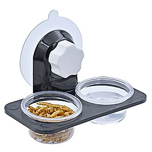 MRTIOO 100pcs 1oz Crested Gecko Food and Water Feeding Cups, Reptile Feeder Bowls, for Lizard and Other Small Pet Ledge Accessories Supplies