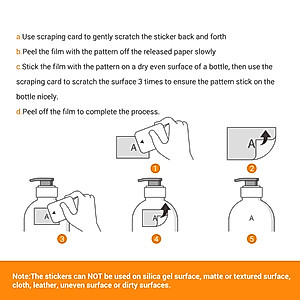 108 PCS Bathroom Labels Clear Preprinted Waterproof Travel Bottles Label Stickers for Organization and Storage Bathroom Dispenser Jars Bins Plastic Travel Bottles Containers