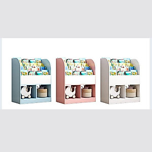 QDLZLG Bookshelf Picture Book Rack Floor-to-Ceiling Simple Home Living Room Bedroom Toy Storage Rack Against The Wall ( Color : E , Size : 47*24*103cm )