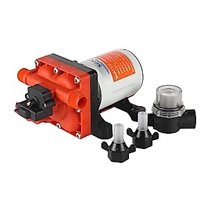 Seaflo 42 Series Diaphragm Pump with Bypass for Reduced Cycling 12V/24V 3.0GPM 55PSI (12 Volts)