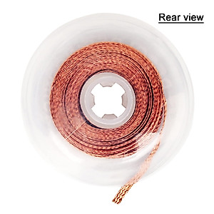 Lesnow solder wick braid 10ft Length Desoldering Wick Braid Remover Tool Solder Sucker 1 piece No-Clean soldering Wick Wire Roll and Disassemble Electrical Components