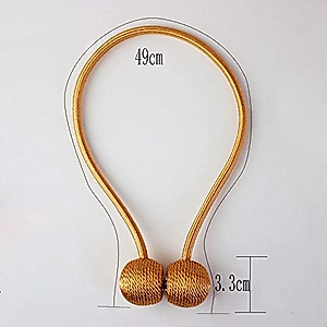 JJZXD 1Pc Magnetic Curtain Tieback Buckle Strap Holdbacks Magnet Clip for Curtain Rod Tie Backs Hanging Belts Rope Accessoires (Color : B)