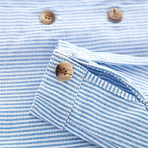 ULAMORE 6 Months -9 Years BoysGentleman Outfits Suit Set with Detachable Suspenders (light blue, 12-18 Months)