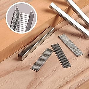 SITLDY Heavy Duty T50 Staples 5400-Count 5 Sizes Includes: 5/16",3/8",1/2",9/16" Staples+5/8" Brad Nails, 20 Gauge Galvanized Assorted Size Project Pack