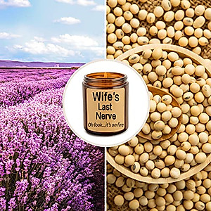 Gifts for Wife from Husband - Wife Gifts - Mothers Day Gifts for Wife - Funny Anniversary Romantic I Love You Gifts for Thanksgiving Christmas- LUOYUO Lavender Scented Candles