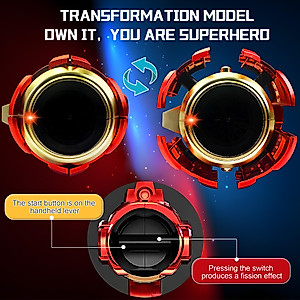 ROHSCE Bubble Machine Gun, Automatic Bubble Blaster for Toddlers Kids Ages 5 6 7 8 9 10 11 12 Year Old, Great Gifts for Children Adult, Bubble Shooter with Led Lights for Outdoor Party, Bubble Blower