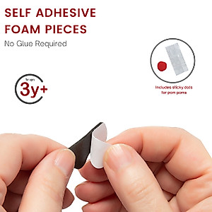 4E's Novelty Reindeer Christmas Ornament Craft for Kids (12 Pack) Updated Edition - Foam Bulk Arts and Crafts Kit for Kids Toddlers 4-8 DIY Craft Party Favor Activity Project