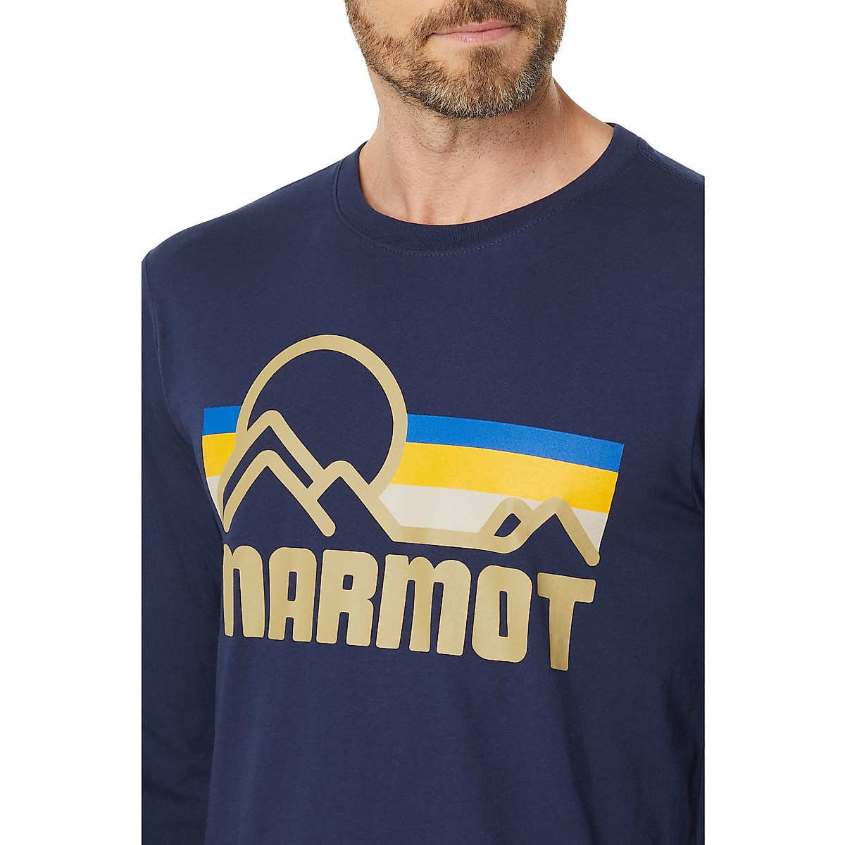 MARMOT Men's Coastal Long Sleeve T-Shirt, Arctic Navy, Medium