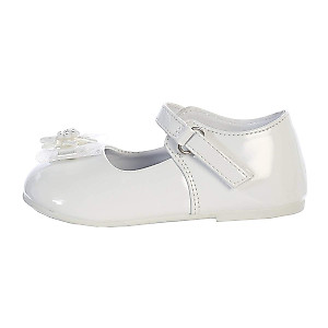 Swea Pea & Lilli Lito Joyce Infant Girls Special Occasion/Christening White/Ivory Shoe with Bow (4, White)