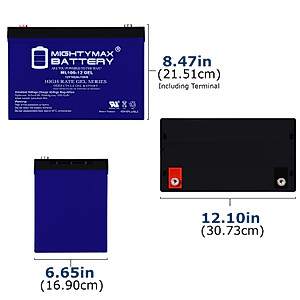 Mighty Max Battery 12V 100AH Gel Battery Replaces Solar Wind Deep Cycle VRLA 12V 24V 48V