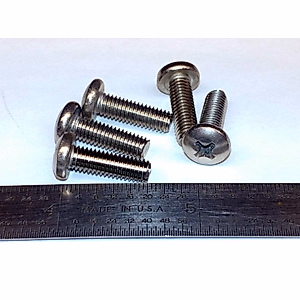 10-32 X 5/8" SCREW PAN HEAD PHILLIPS STAINLESS STEEL RACK SCREWS - 50 PCS Screws Kit Set