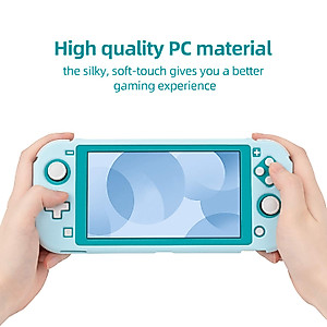 GeekShare Protective Case Compatible with Nintendo Switch Lite, Ergonomic Protective Grip Cover for Switch Lite (Blue)