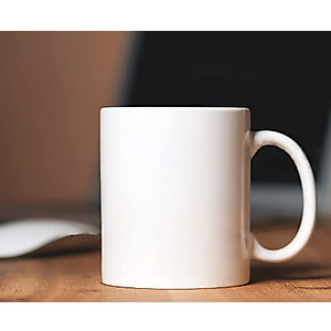 Coffee Mugs 11 oz Sublimation Blank Cups Sturdy Classic Mugs Ceramic White Tea Cups with Protective Packaging (White, 1)