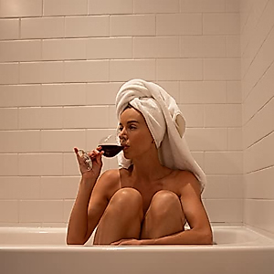 Mosobam 700 GSM Hotel Luxury Bamboo Viscose-Cotton, Bath Towels 30X58, White, Set of 4, Oversized Turkish Towels