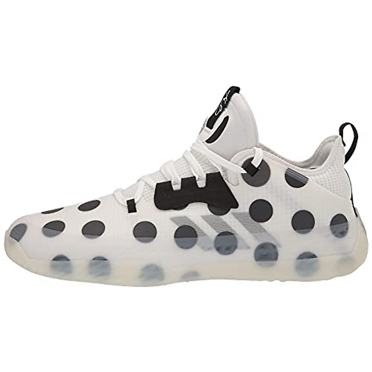 adidas Unisex Harden Vol. 5 Futurenatural Basketball Shoe, White/Black/Crystal White, 8.5 US Men