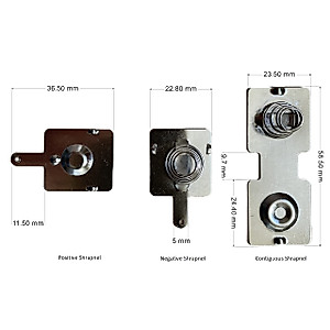 Plantmate D Cell Battery IEC R20 Leaf Spring Contact Metal Plate 3-Set Pack