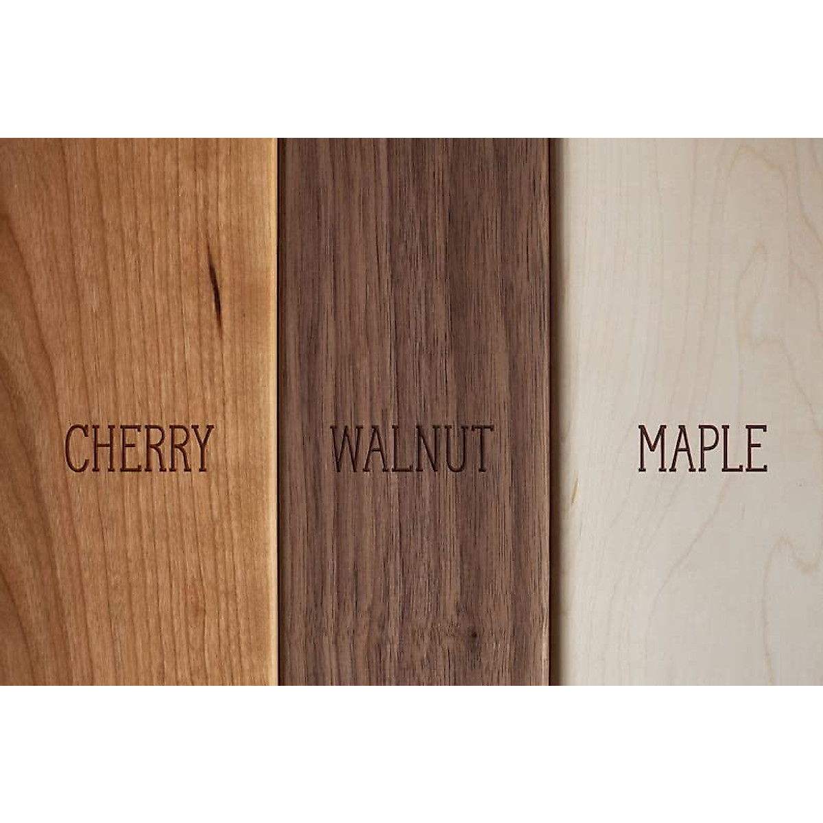 Farmhouse Wood Cutting Board/Baguette Bread Board/Charcuterie Cutting Board/Serving Board with Handle (Walnut Wood)