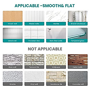 EZFurni Set of 4 Adhesive Shower Caddy, Rustproof Stainless Steel Bathroom Shower Organizer & Towel Holder Included, Solid Shower Shelves for Inside Shower,Roomy Shower Rack, Not Slide Down, Black