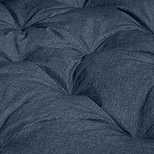 Classic Accessories Montlake Water-Resistant 50 Inch Polyester Papasan Cushion, Heather Indigo, Outdoor Papasan Cushion