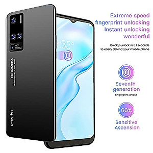 5G Mobile Phone for Android 10.0-1920 X 1080 Inch HD IPS Touch Screen, 10 Core CPU Processor, 6.53 Inch Face Unlocked Smartphone, 6GB RAM 128GB ROM, 8MP+21MP, Ultra Long Standby