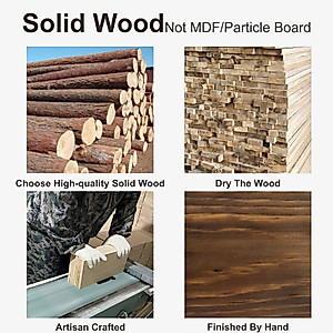 VERTORGAN Coat Hooks for Wall,Coat Rack Wall Mounted, Hat Rack and Hat Hooks with 4 Hooks for Entryway, Bathroom, Bedroom(Brown)