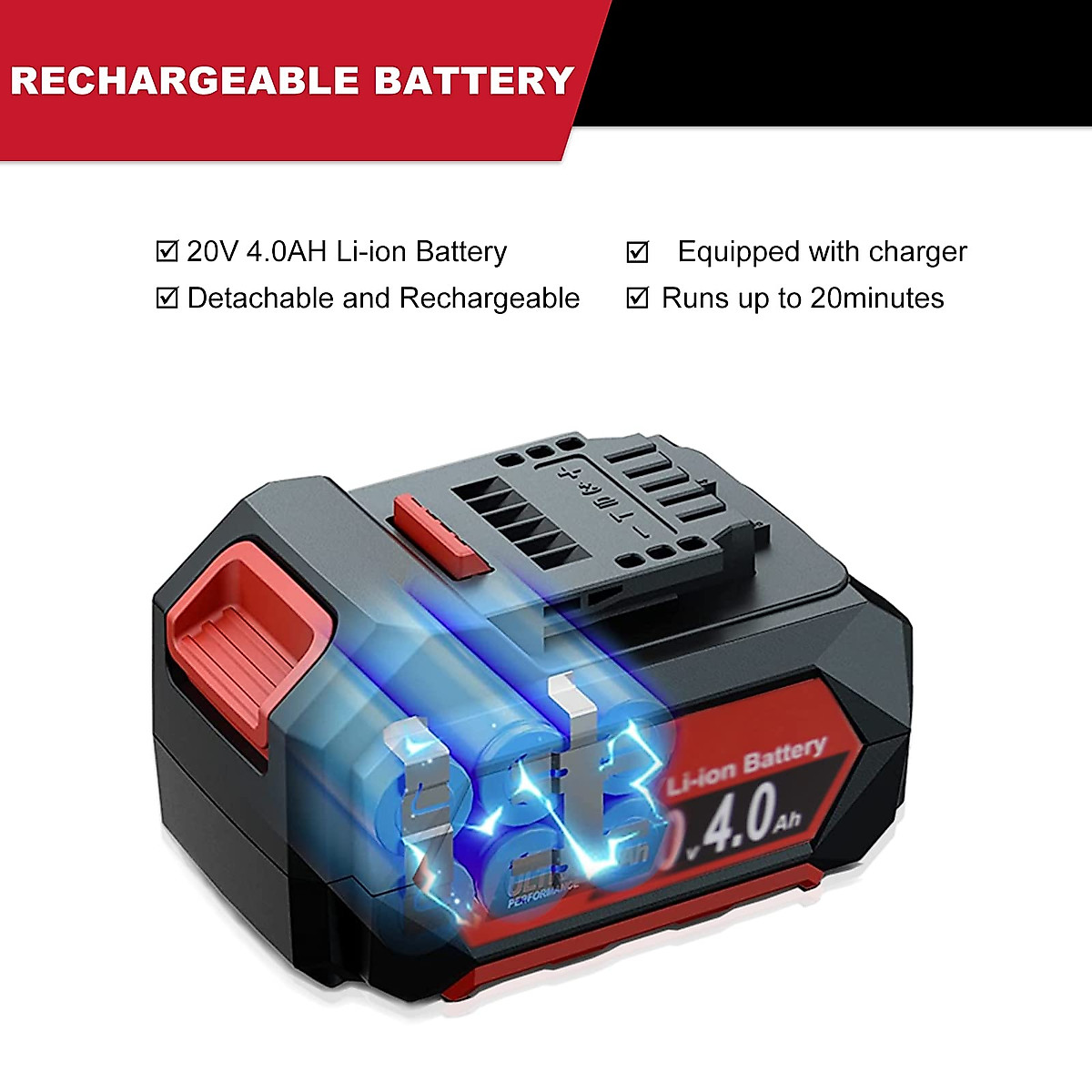 JIENUO Cordless Shop Vac Wet and Dry, with 20V 4.0Ah Battery and Charger, 2.5 Gallon Shop Wet Dry Vacuum Cleaner with Blower Function, Portable Commercial Vac for Car, Home and Garage