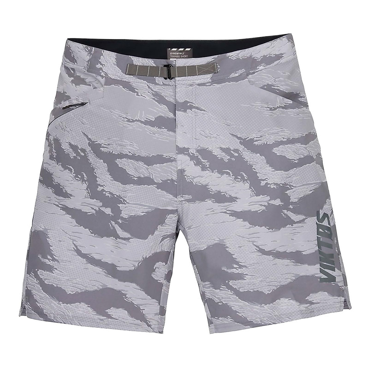 VIKTOS Men's GymSwym2 Quick-Drying Lightweight Stretch Tactical Shorts with Multi Pockets, Tiger Grey, 34