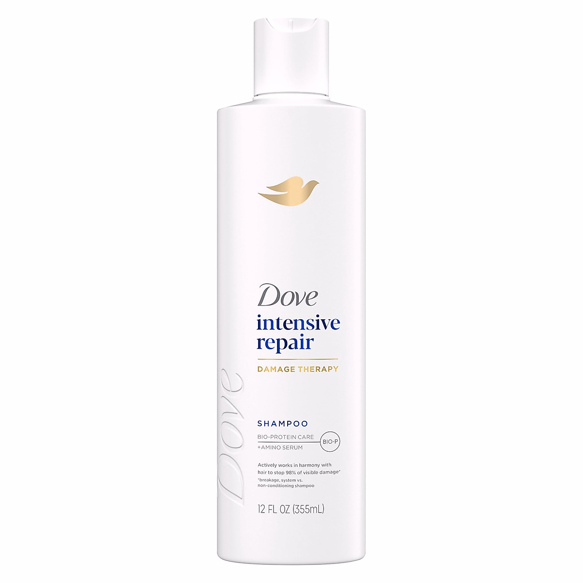 Dove Shampoo Intensive Repair for Damaged Hair with Bio-Protein Care Technology and Amino Serum 12 Fl Oz