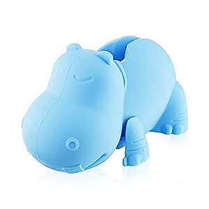 Bath Tub Faucet Protection Spout Cover for Baby Safety, Hippo - Blue