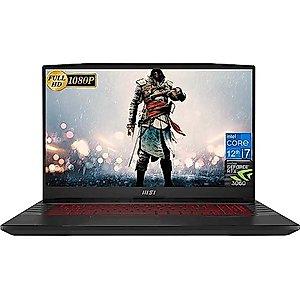 MSI 2023 Newest Katana Gaming Laptop, 15.6" FHD 144Hz Display, Intel Core i7-12700H (14 Core), NVIDIA GeForce RTX 3060, 64GB RAM, 1TB SSD, Backlit Keyboard, Wi-Fi 6, USB Type-C, Windows 11 Home