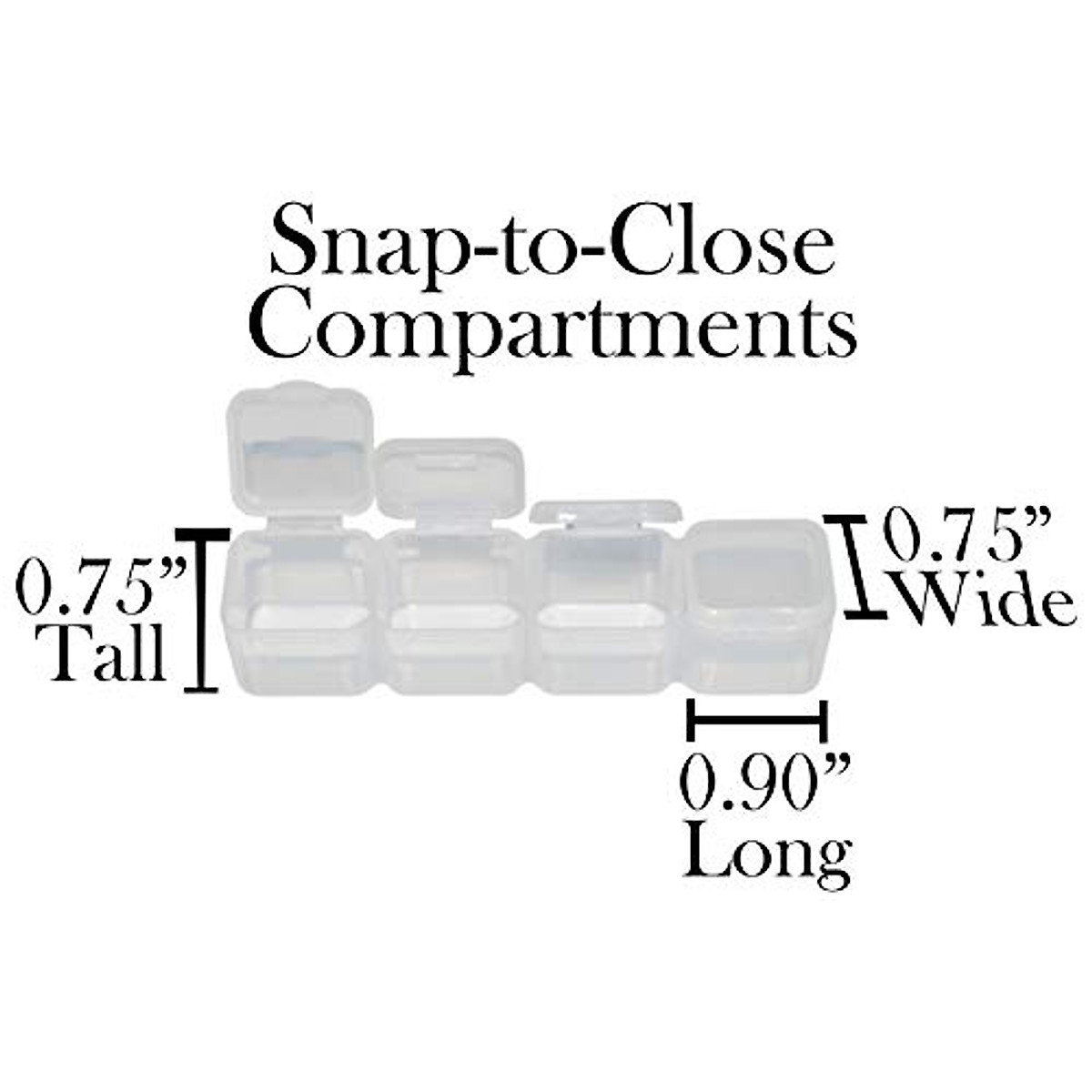 6 Pack Diamond Painting Storage Boxes, 28 Grids Per Case for a Total of 168 Snap to Close Compartments for Resin Diamonds, Beads, Nail Rhinestones, and More - SciencePurchase