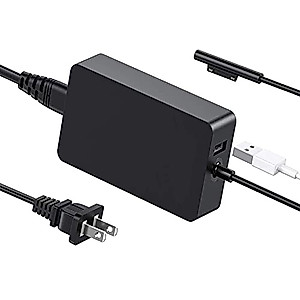DHMXDC Surface Charger 44W 15V 2.58A Compatible with Microsoft Surface Laptop 1/2/3, New Surface Pro 7/6/5/4/3/X, Surface Book 1/2, Surface Go 1/2