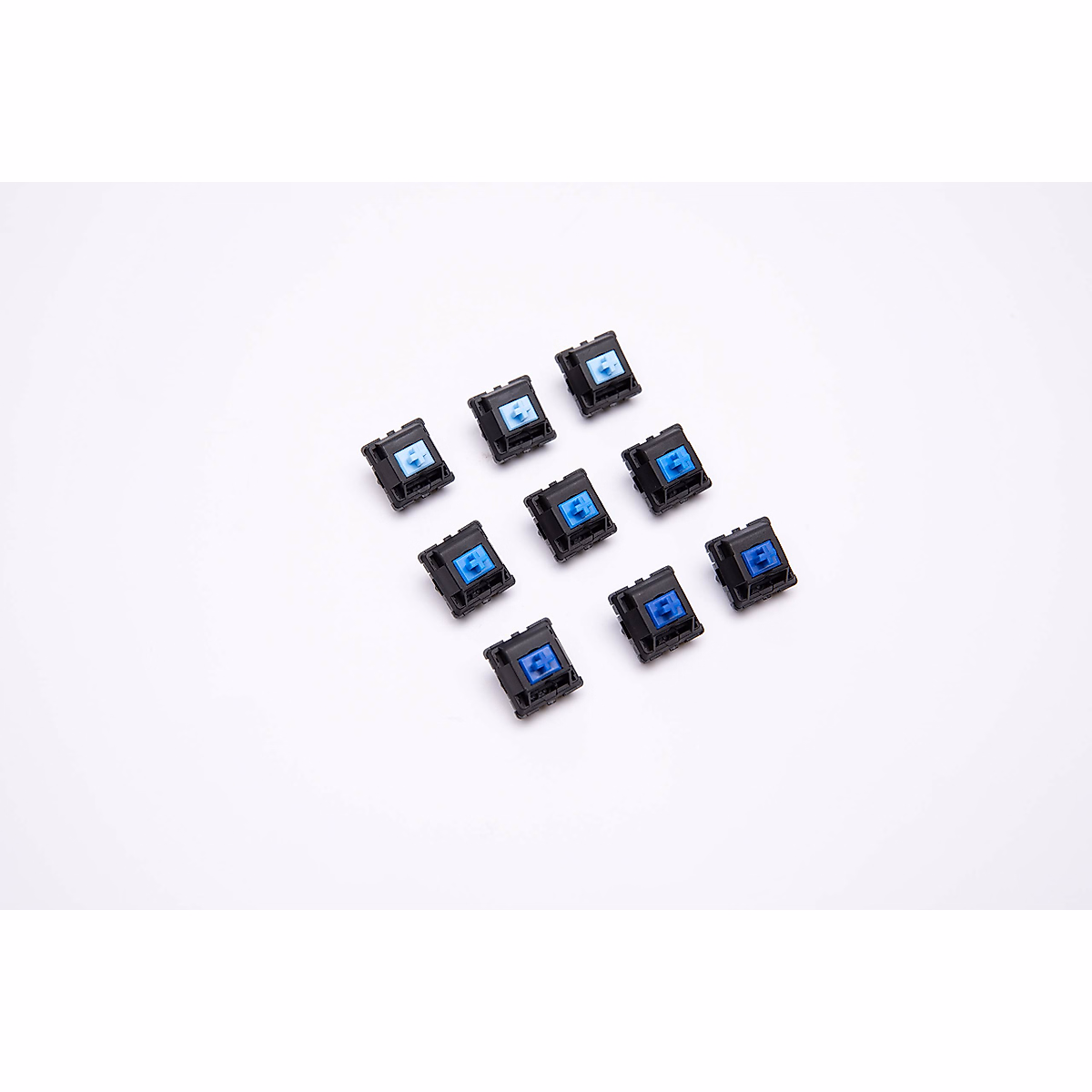 HK Gaming MS-1 Mechanical Key Switches for Mechanical Gaming Keyboards | PCB Mounted | Pre Lubed | 62cN ; Linear (Pro Sky Blue, 65 Pcs)