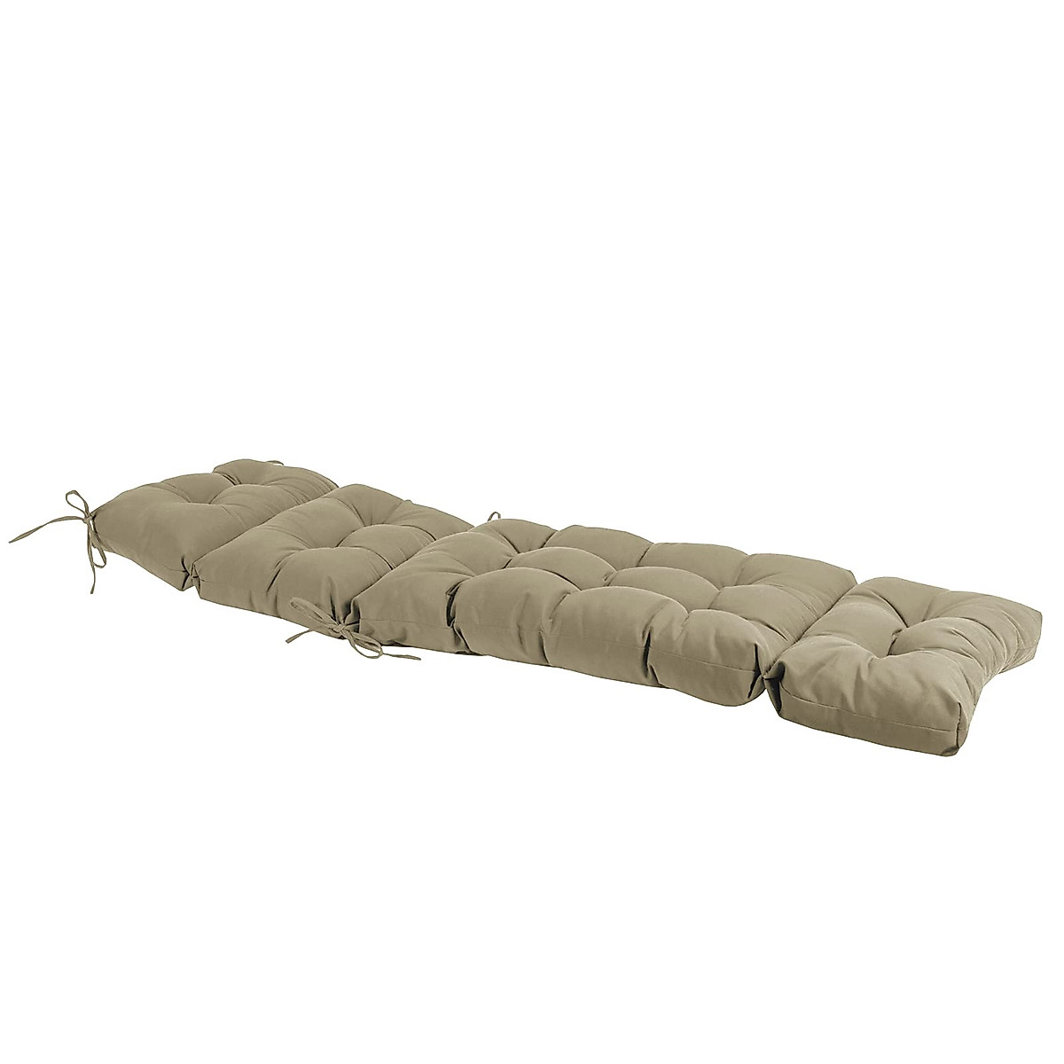 QILLOWAY Indoor/Outdoor Chaise Lounge Cushion,Spring/Summer Seasonal Replacement Cushions. (Beige)