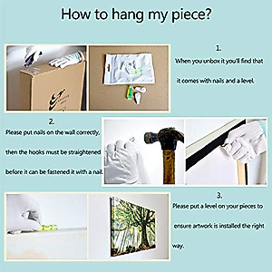 Kreative Arts Large 5 Piece Sea Waves Wall Art Modern Framed Giclee Canvas Prints Seascape Artwork Ocean Beach Pictures Paintings on Canvas for Living Room Home Office Decor (Large Size 60x32inch)