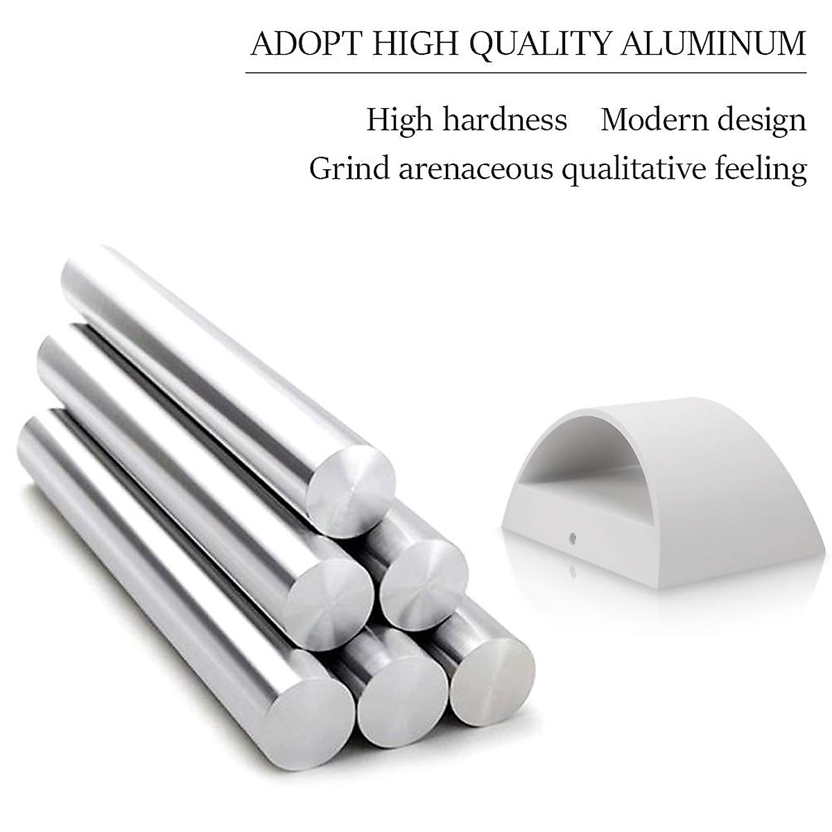 Aipsun Aluminum Modern Indoor LED Wall Sconce Hardwired Interior Wall Lights Set of 2 Up and Down Wall Mount Light for Living Room Bedroom Hallway Corridor Warm White 3000K(with G9 Bulbs)